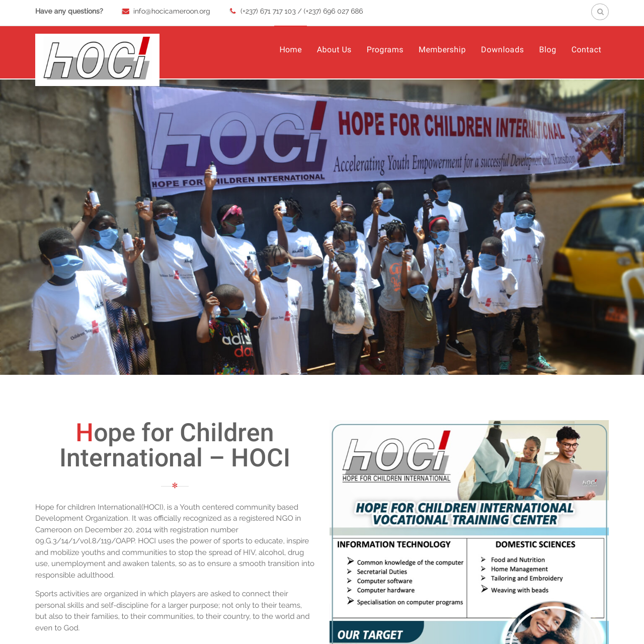 HOCI - Hope for Children International - Zepstra Ltd